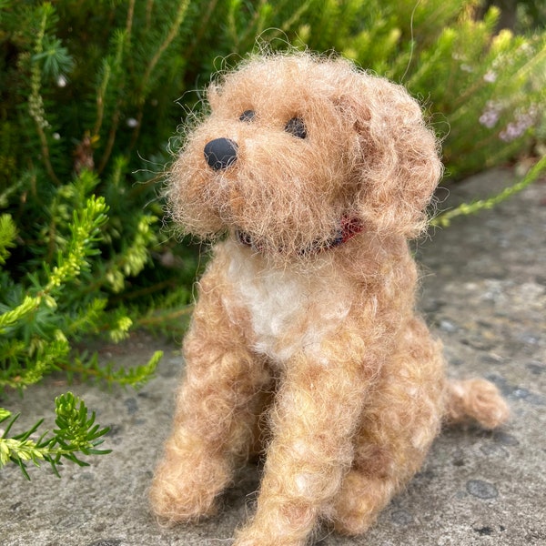 Needle Felted Dog - Etsy UK
