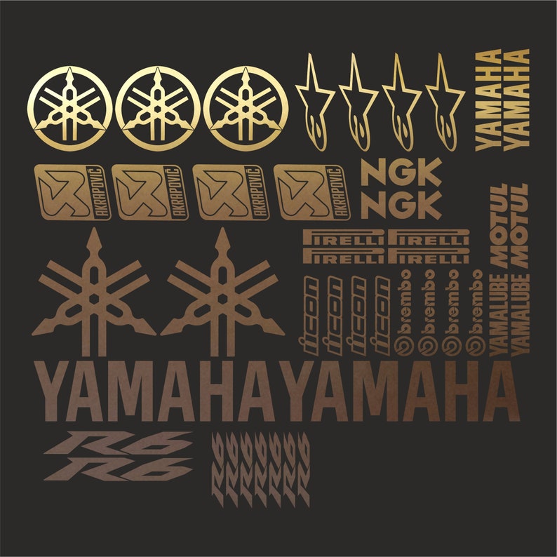 Yamaha R6 decals stickers | Etsy