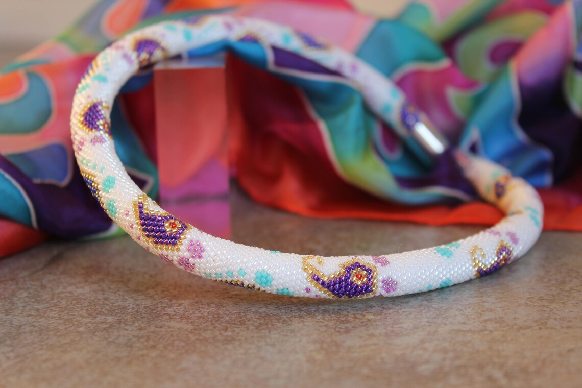 PDF Bead Crochet Pattern, Seed Beads Crochet Pattern, Bead Crochet Rope ...