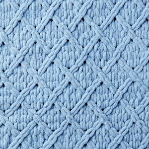 Blue Baby Blanket Knitting Pattern PDF Easy Knit Pattern for Beginners ...