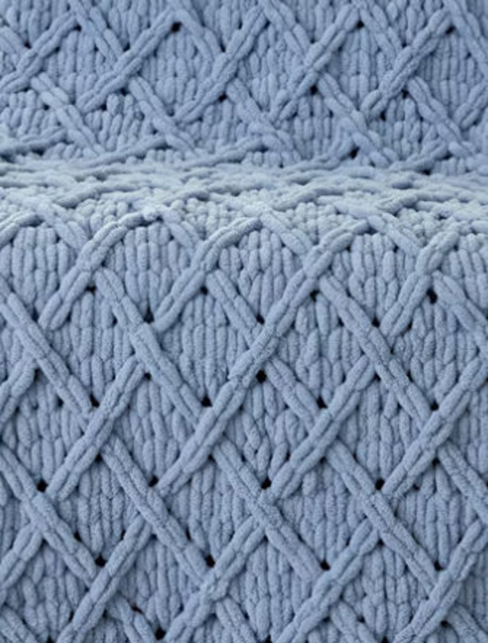 Blue Baby Blanket Knitting Pattern PDF Easy Knit Pattern for Beginners ...