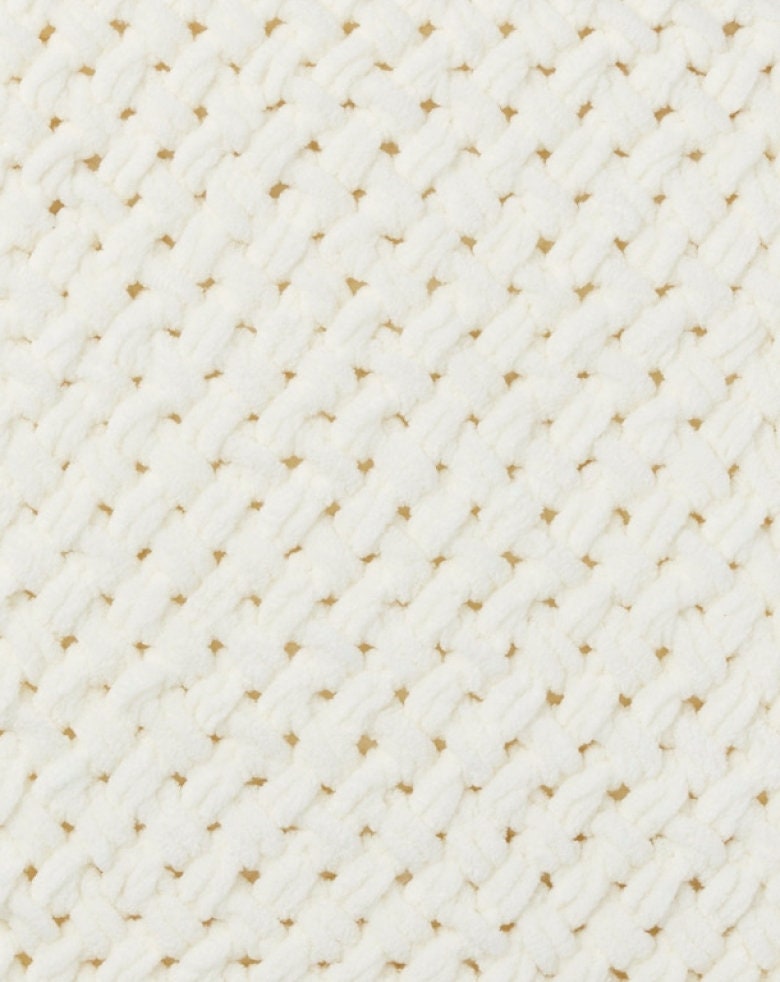 White Baby Blanket ~ Knitting Pattern ~ PDF ~ Easy Knit Pattern ~ for ...
