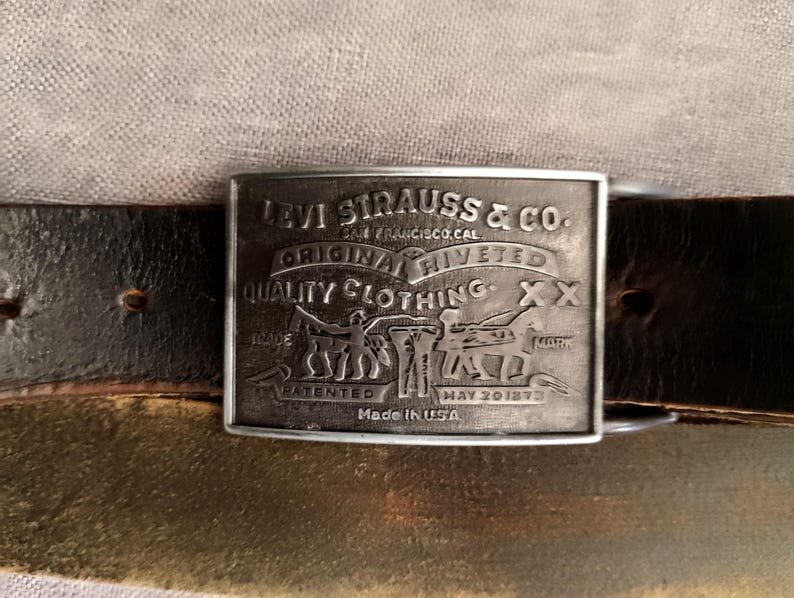 LEVI STRAUSS & Co Original Reveted Made in USA 70s Denim Cowboy Western ...