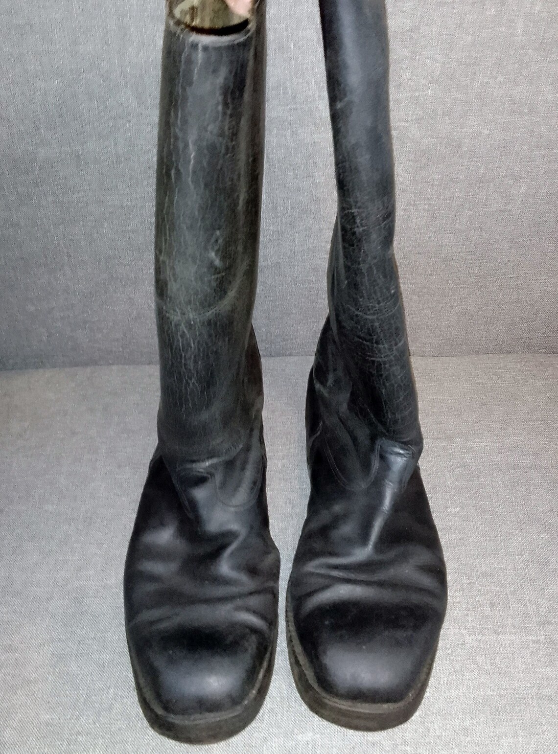 WW2 Red Army Long Marching Boots With Cymbals, USSR Old Vintage Hard ...