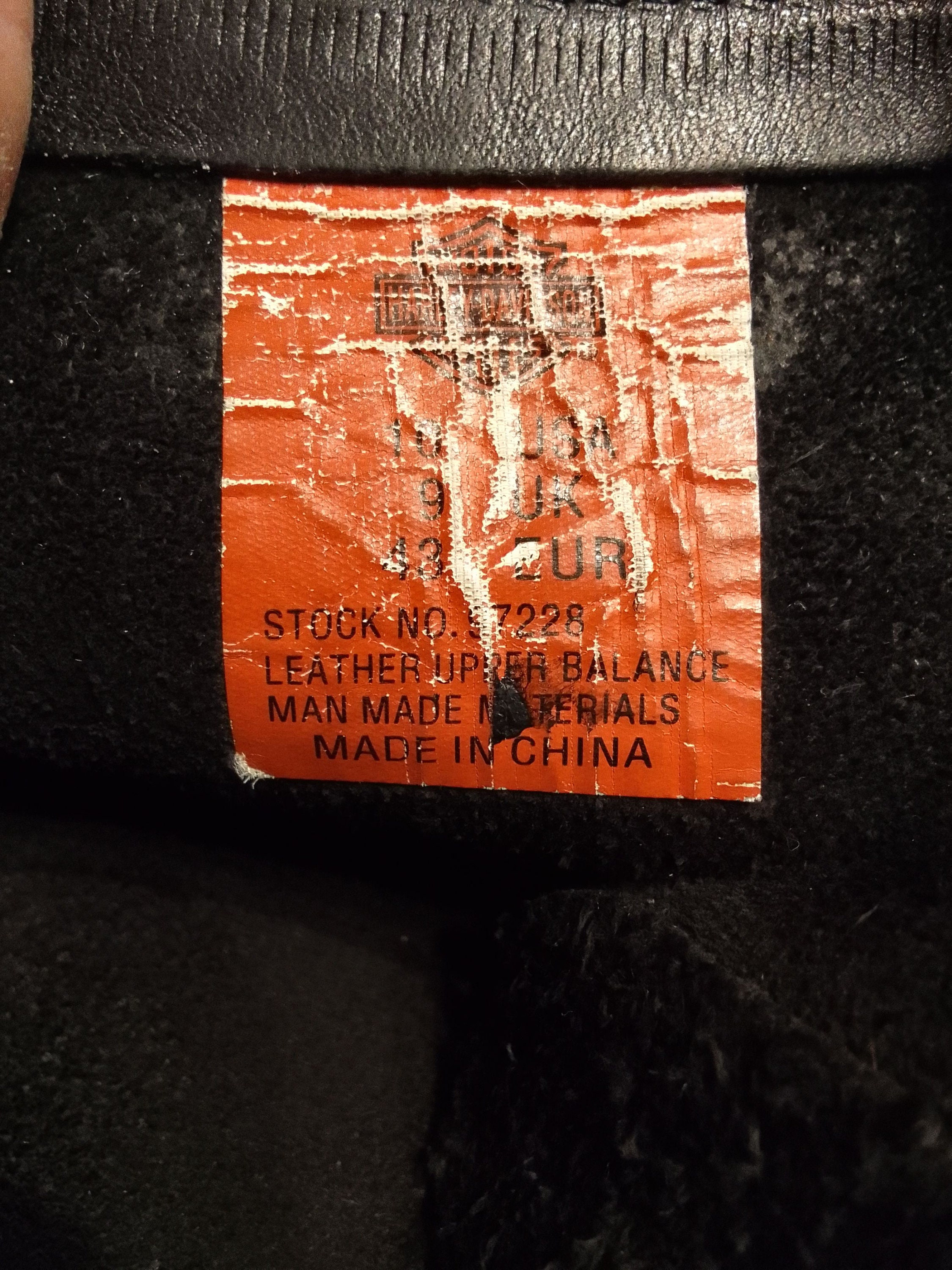 HARLEY DAVIDSON 97228 Brooklyn Black Leather Slip-on Engineer Biker ...