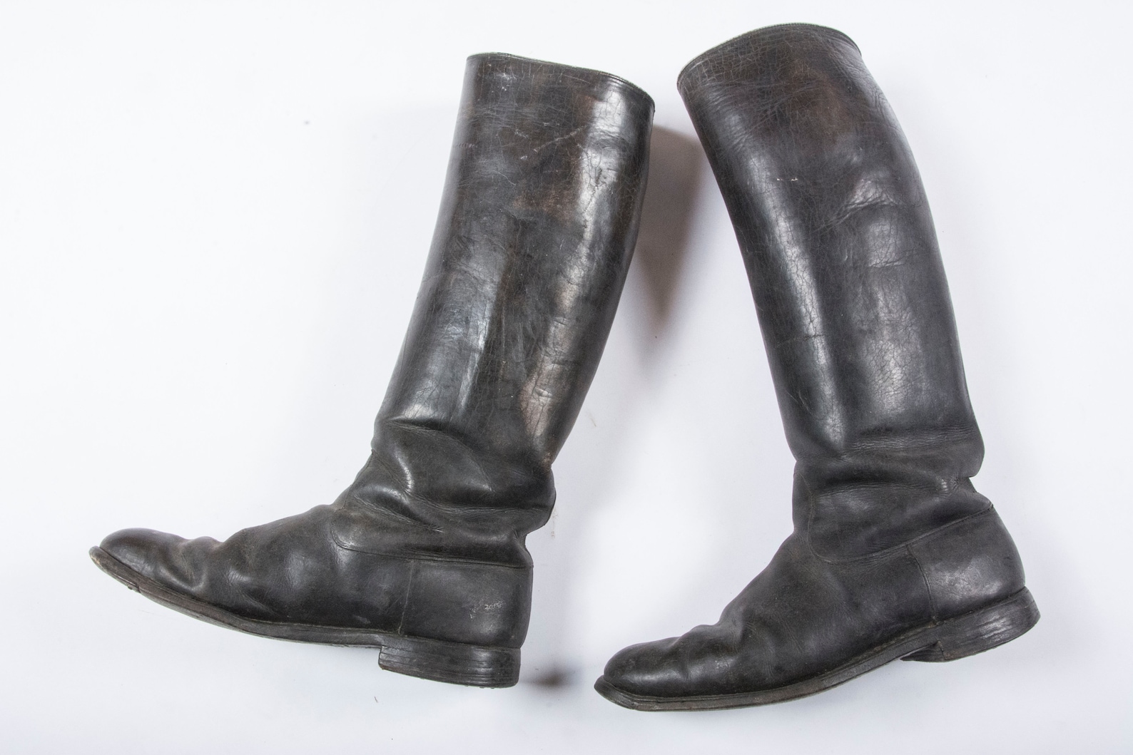 WW2 Red Army Long Marching Boots With Cymbals, USSR Old Vintage Hard ...