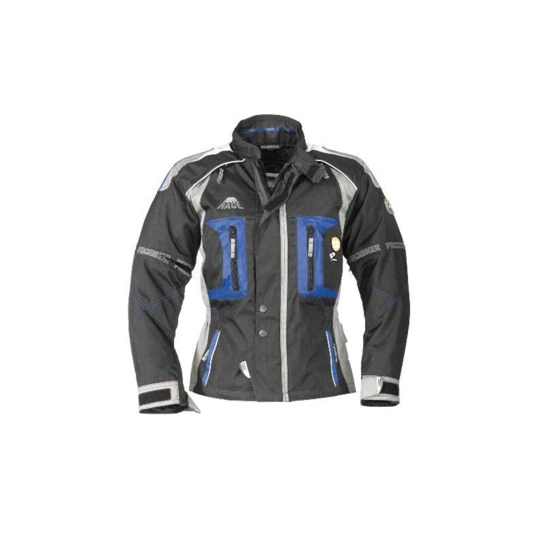 PROBIKER DEFENDER Children's Motorcycle Biker Zipped Jacket Black Blue ...