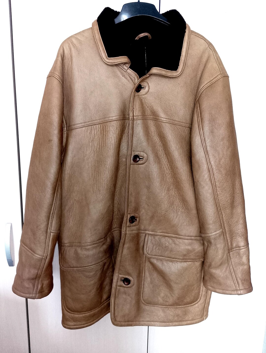 JAN PAULSEN 1902 Echt Leder Lammfell Genuine Shearling Natural ...