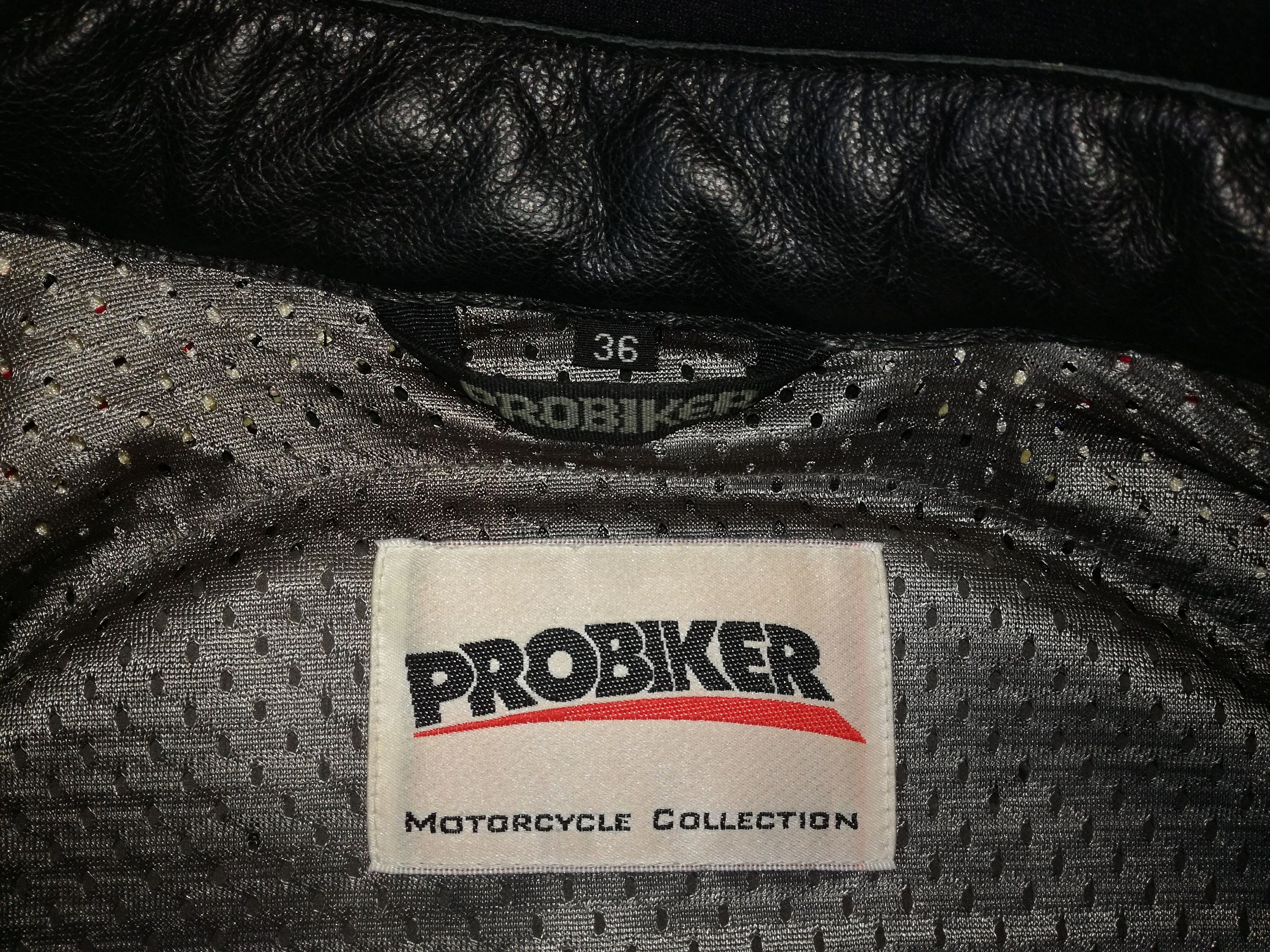 PROBIKER Motorcycle Speed Collection Lady's German Zipped Heavy Cowhide ...