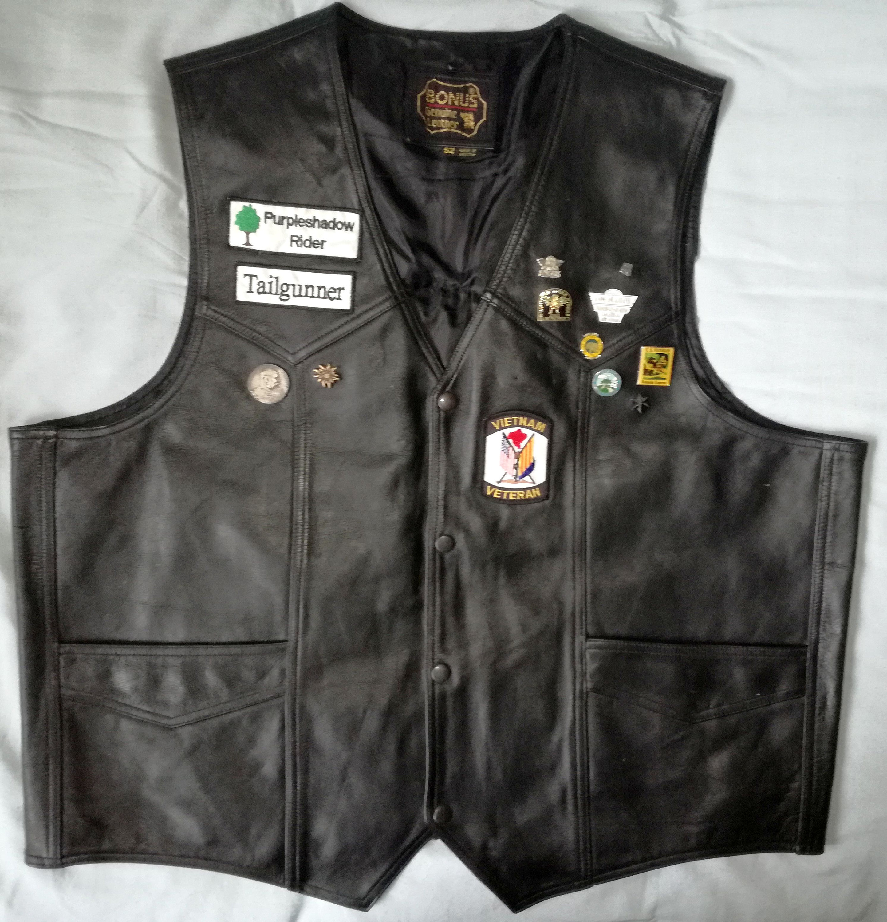 Southern Cruisers Riding Club VIETNAM VETERAN Motorcycle Biker Black ...