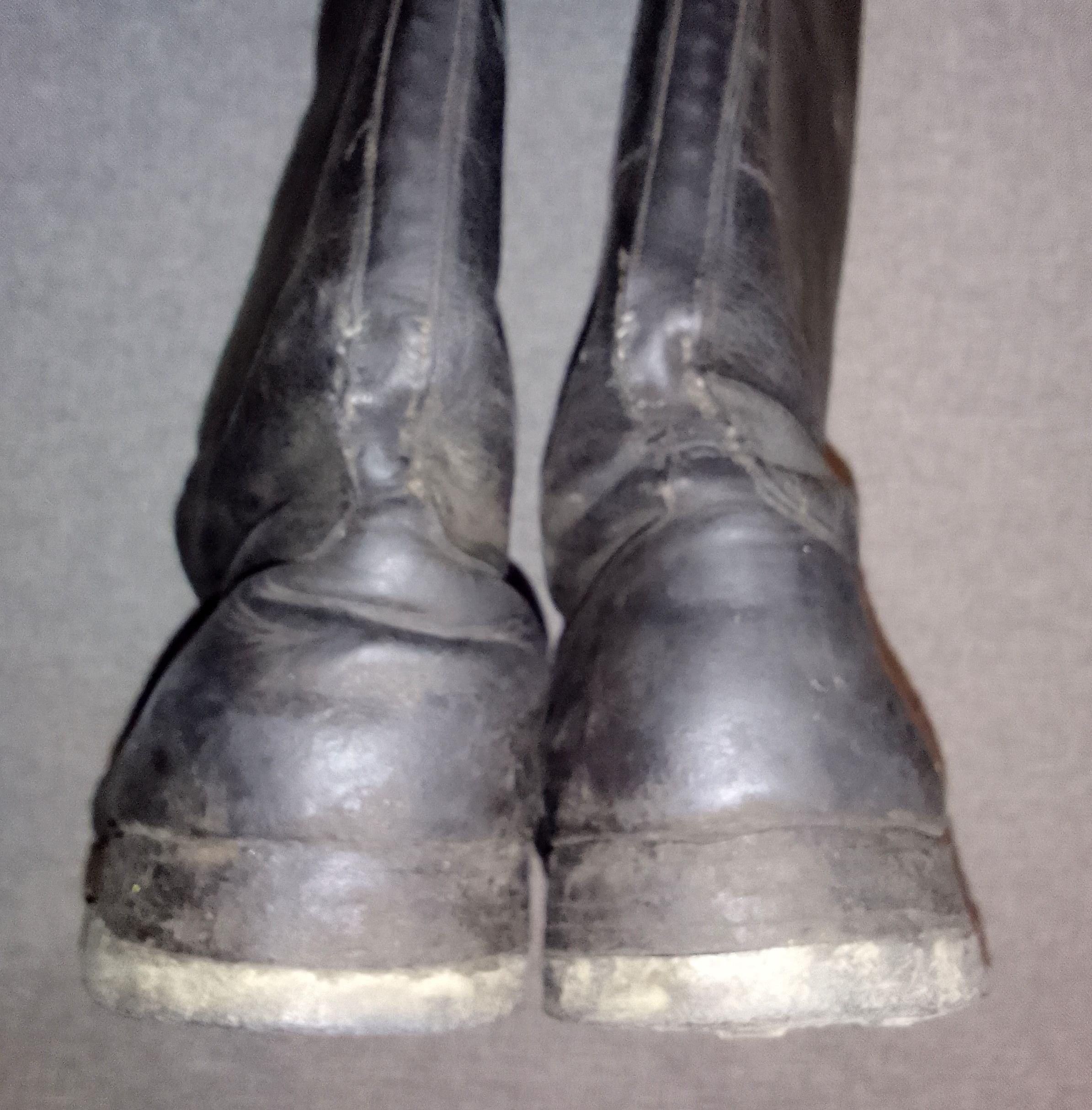 WW2 Red Army Long Marching Boots With Cymbals, USSR Old Vintage Hard ...