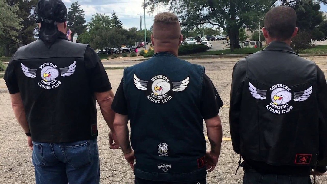 Southern Cruisers Riding Club VIETNAM VETERAN Motorcycle Biker Black ...