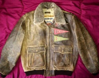 Old Flight Jacket - Etsy
