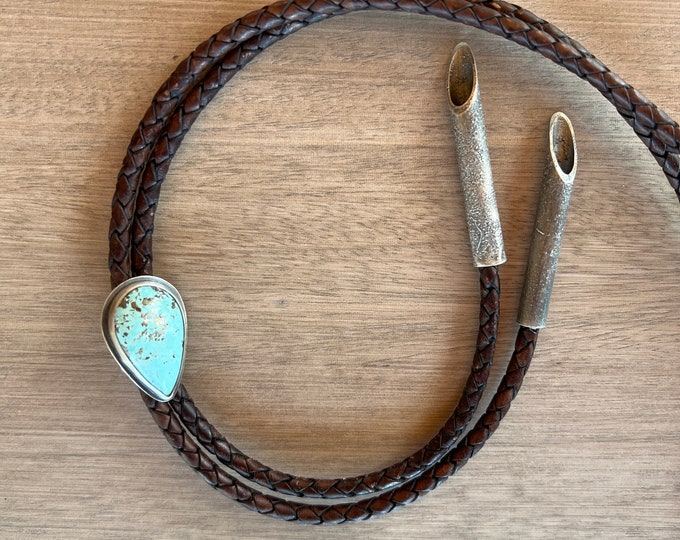 Handmade Adjustable Turquoise Western Bolo Tie for Men and Women ...