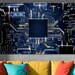 Circuit Layout Electronics Wall Art Chip Huge Panoramic Canvas - Etsy