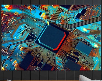 Computer Motherboard Print - Etsy