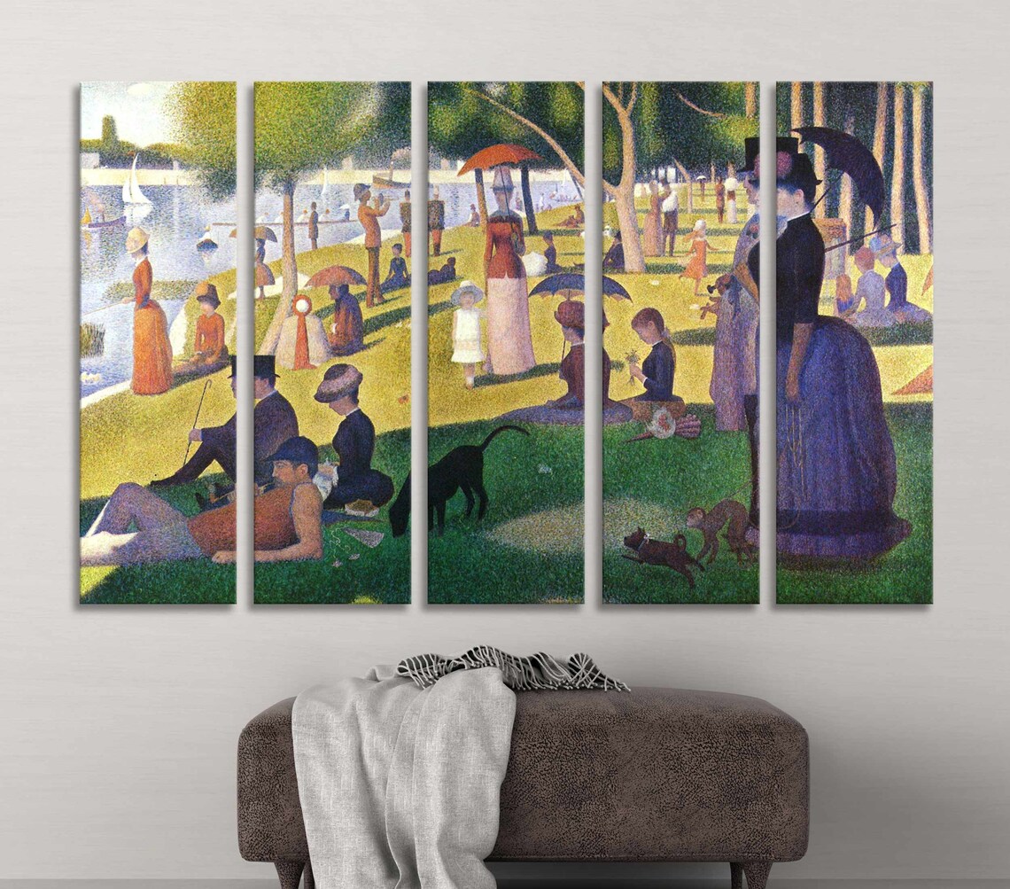 Georges Seurat A Sunday Afternoon on the Island of La Grande - Etsy