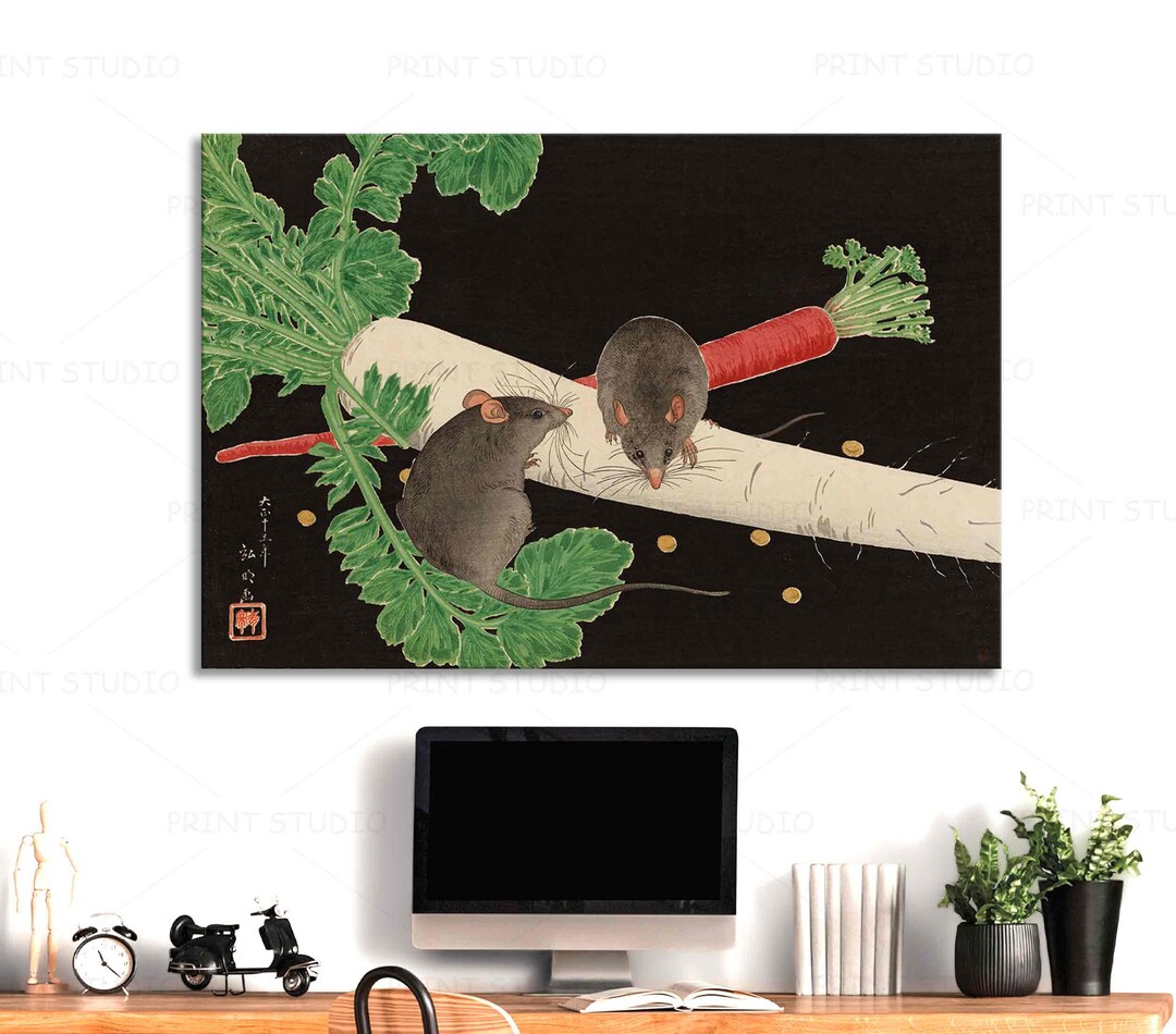 Rats and Root Vegetables by Takahashi Hiroaki Japanese Traditional ...