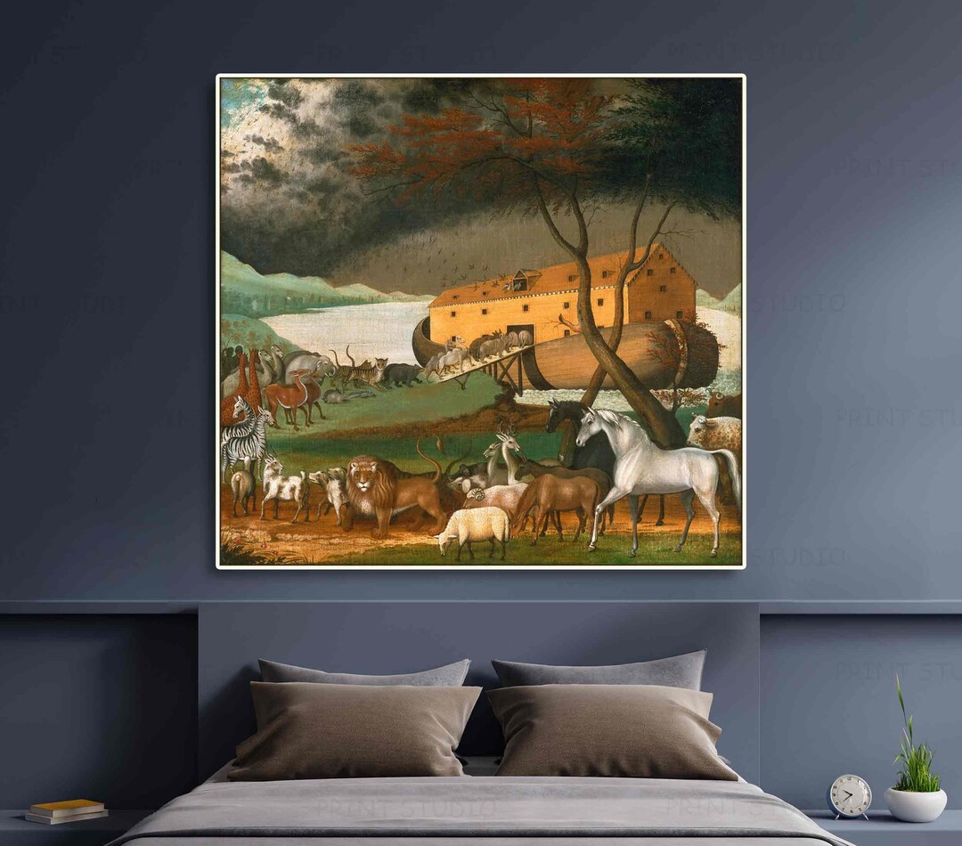 Noah's Ark Edward Hicks Wall Art Reproduction Traditional American Art ...