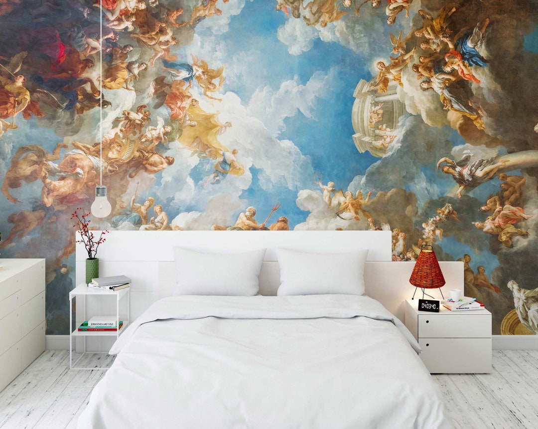 The Apotheosis of Hercules Panoramic Wall Decor, Renaissance Wall Mural ...