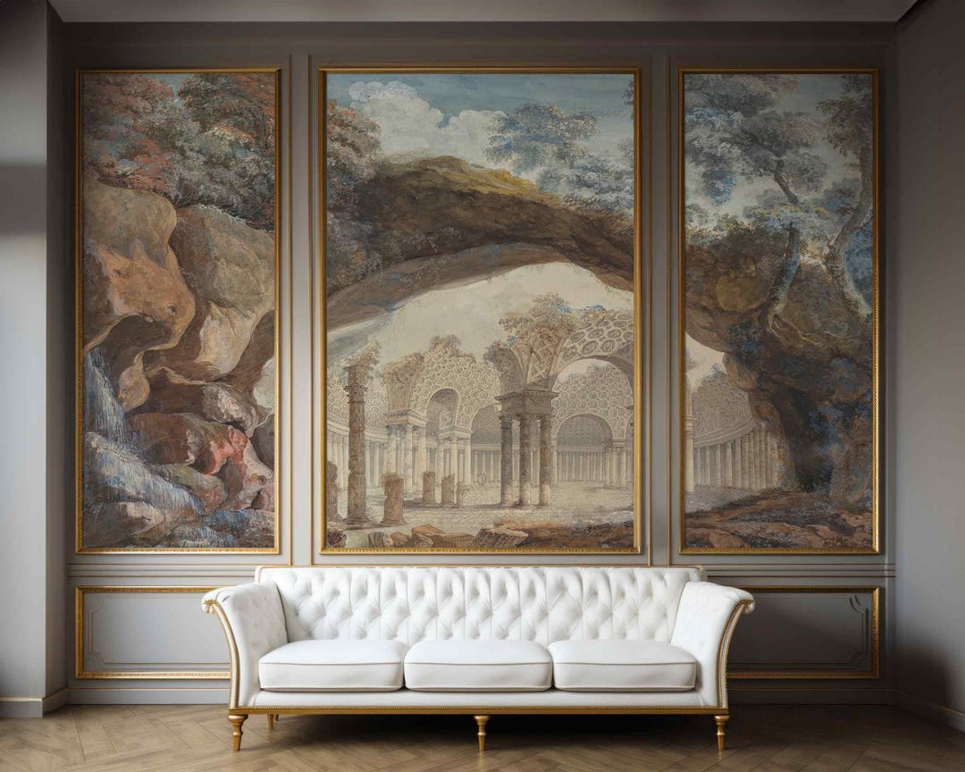 Vintage Historical Wallpaper Self-adhesive Fabric or Non-woven Ancient ...