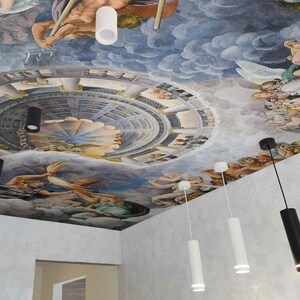 Giulio Romano Chamber of Giants Gods on Olympus Wallpaper for Ceiling ...
