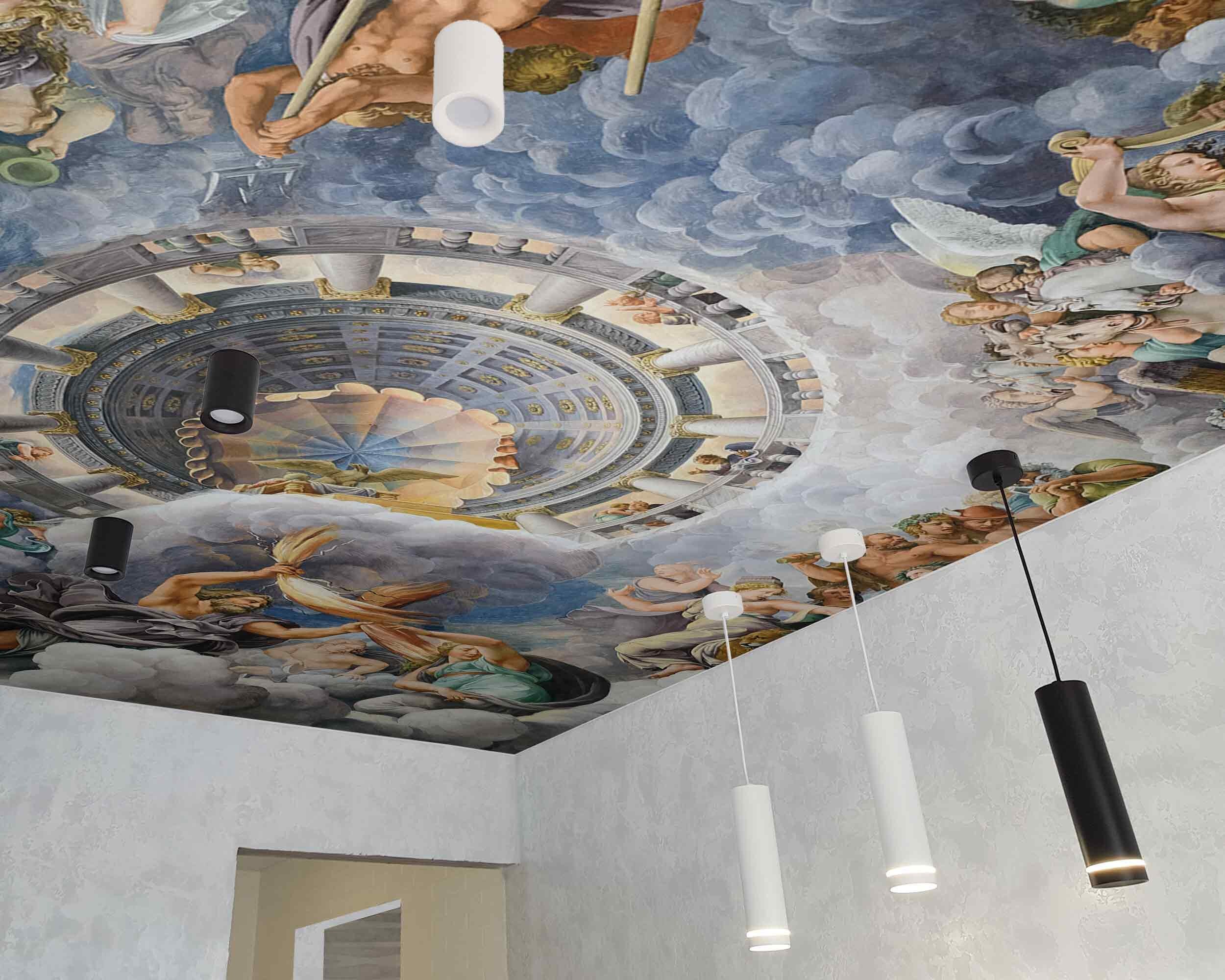 Giulio Romano Chamber of Giants Gods on Olympus Wallpaper for Ceiling ...