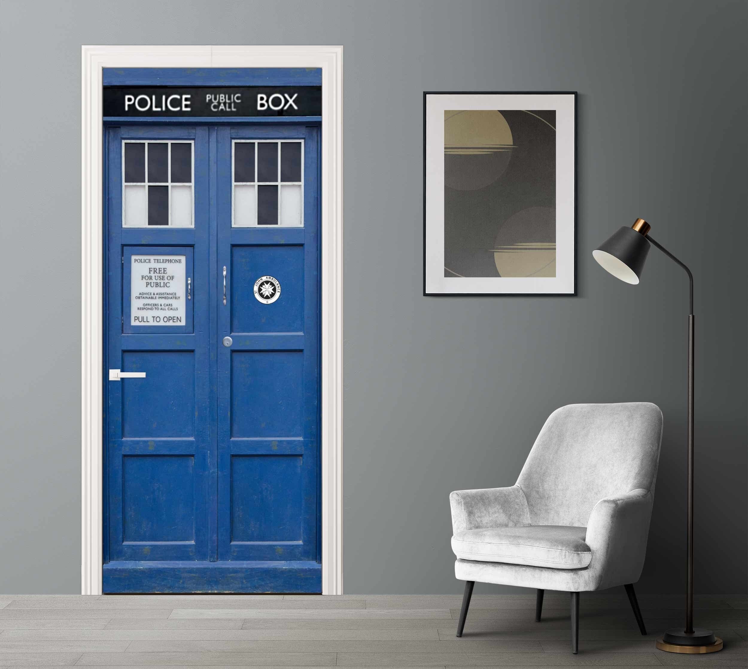 Tardis Door Decal