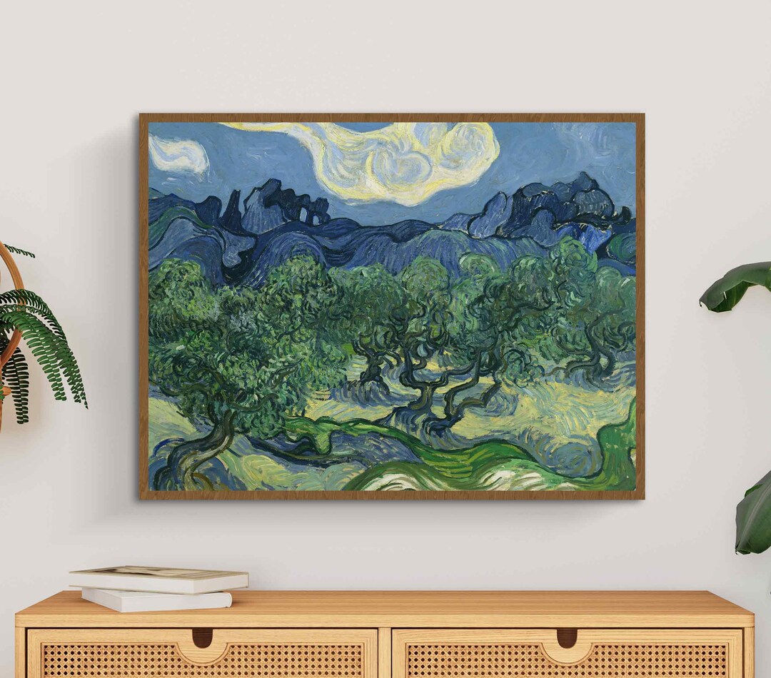 Olive Trees Vincent Van Gogh Reproduction Vintage Classical Museum ...