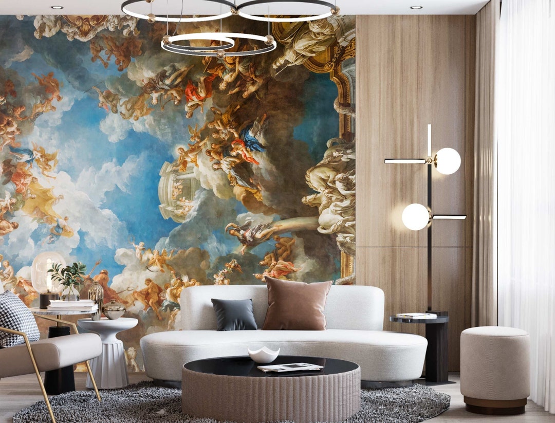 The Apotheosis of Hercules Panoramic Wall Decor, Renaissance Wall Mural ...