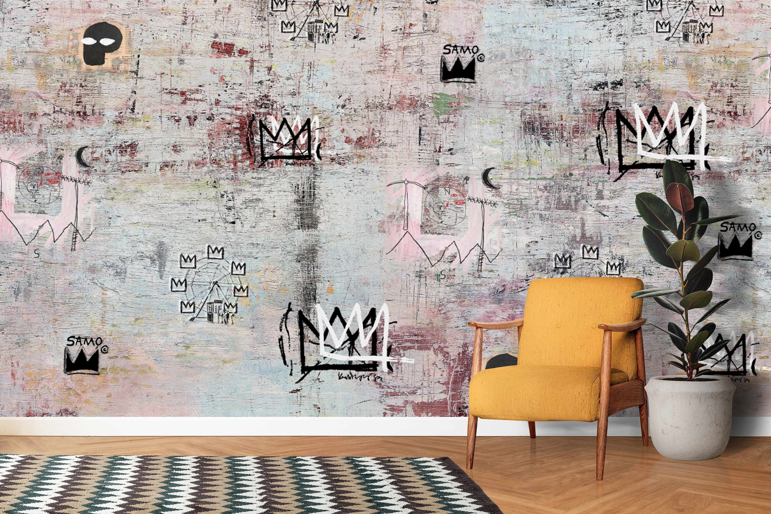 Colorful Graffiti Wallpaper Removable Wallpaper Living Room - Etsy