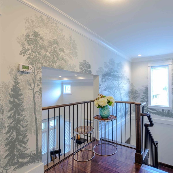 Forest Theme Wallpaper - Etsy