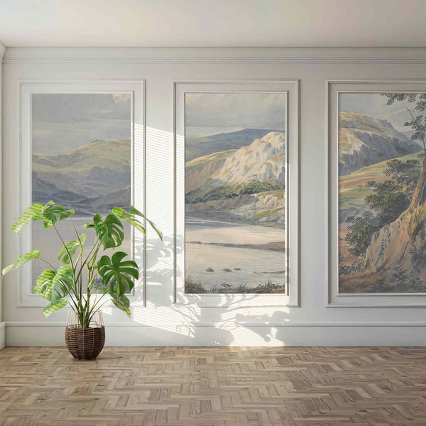 Neutral Wall Mural - Etsy