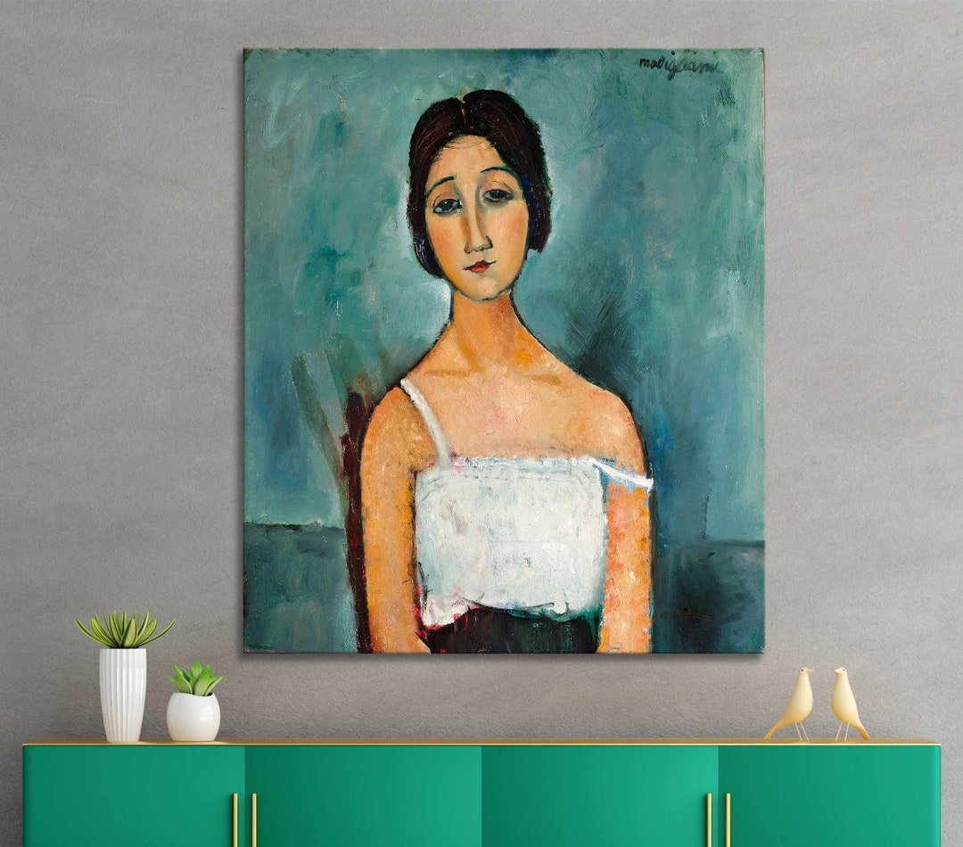 Amedeo Modigliani Christina Modern Wall Fine Art Portrait of - Etsy