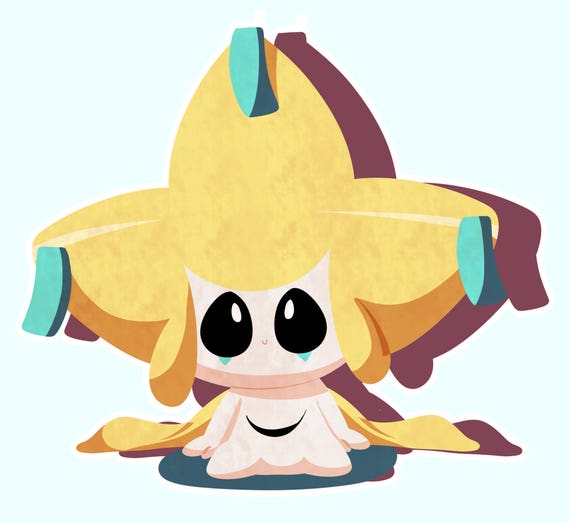 385 Jirachi: sticker/magnet | Etsy