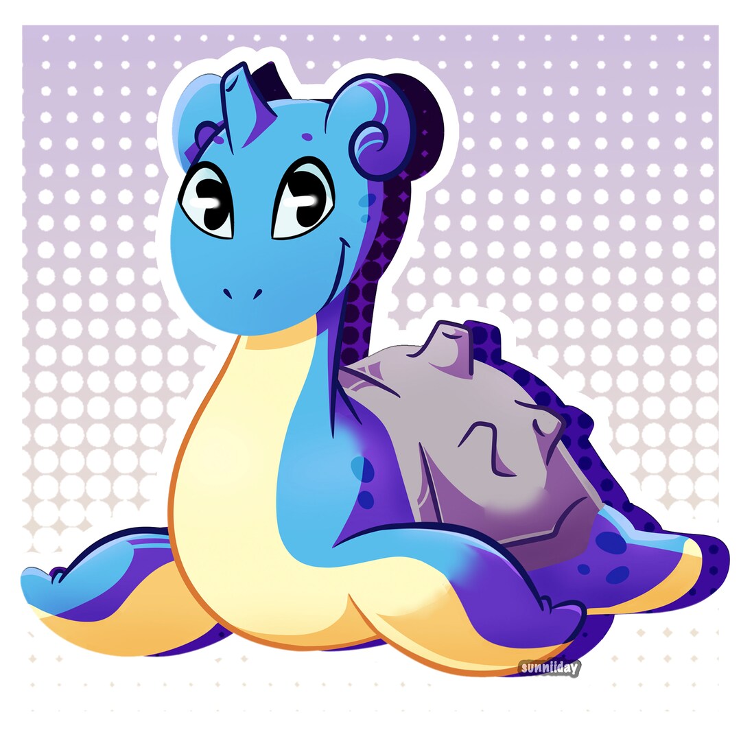 131 Lapras: Sticker/magnet - Etsy