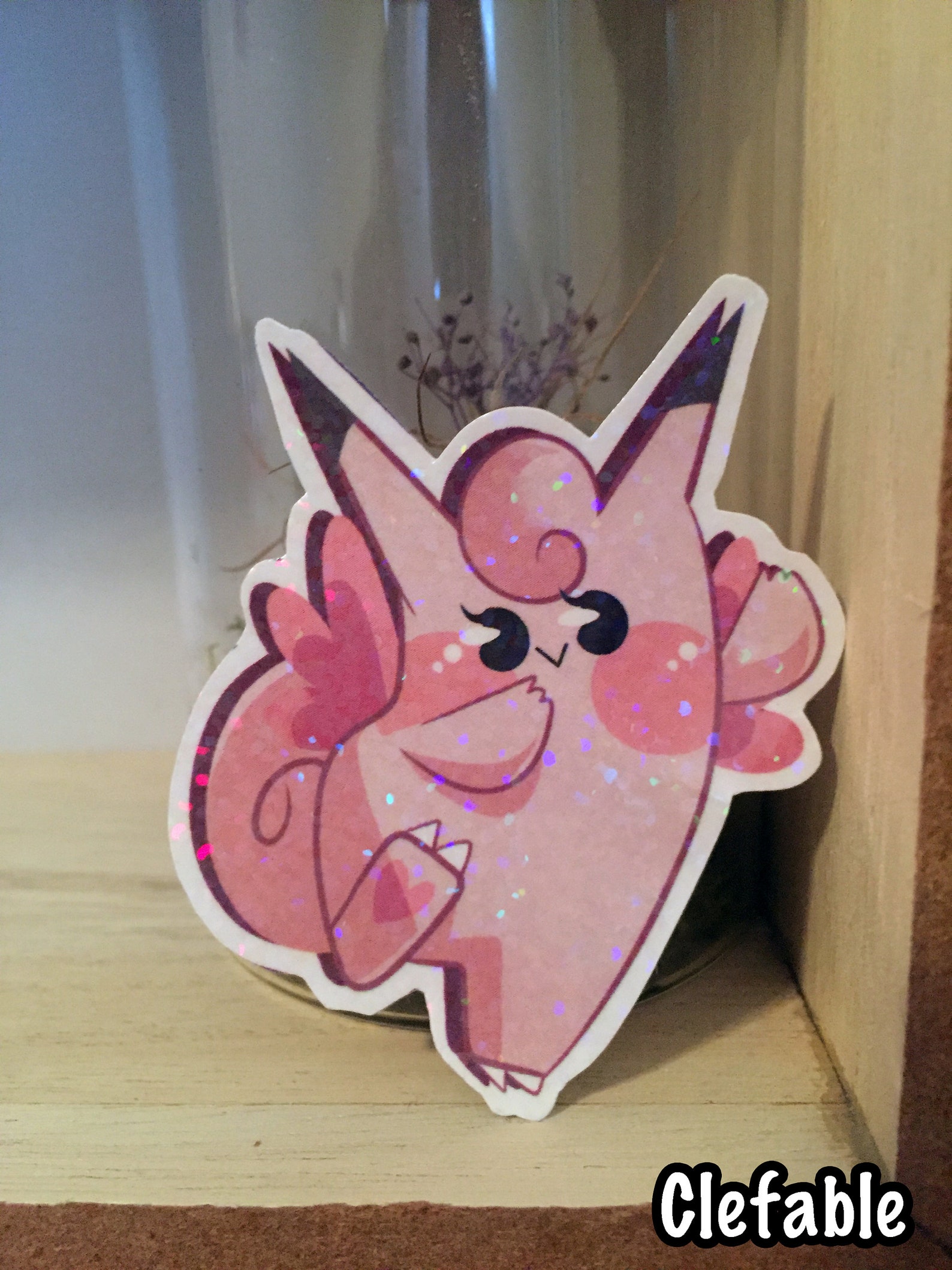 035-036 Clefairy and Clefable: Sticker/magnet - Etsy