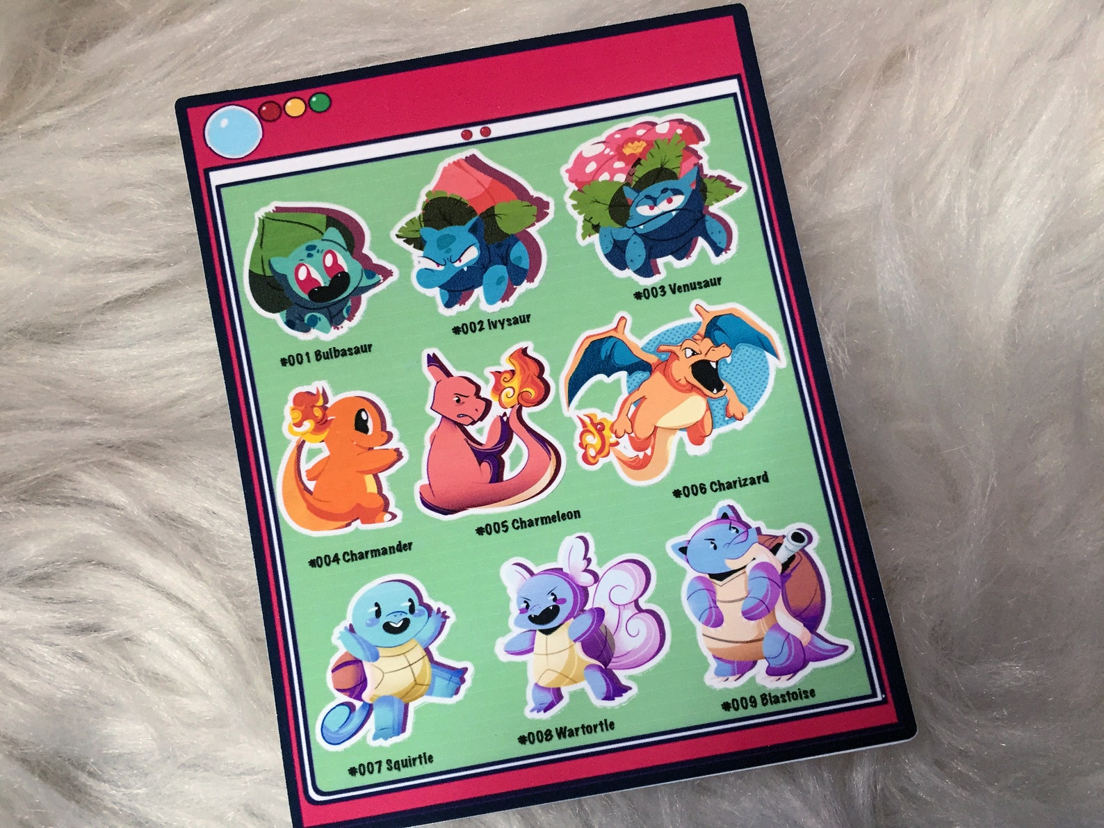 Pokemon Sticker Sheet | Etsy