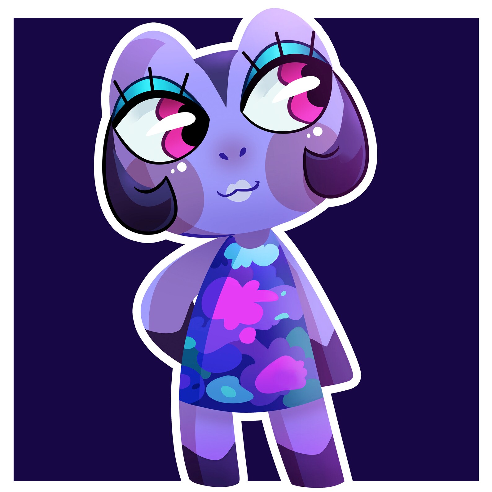 Animal Crossing Diva: Sticker/magnet - Etsy