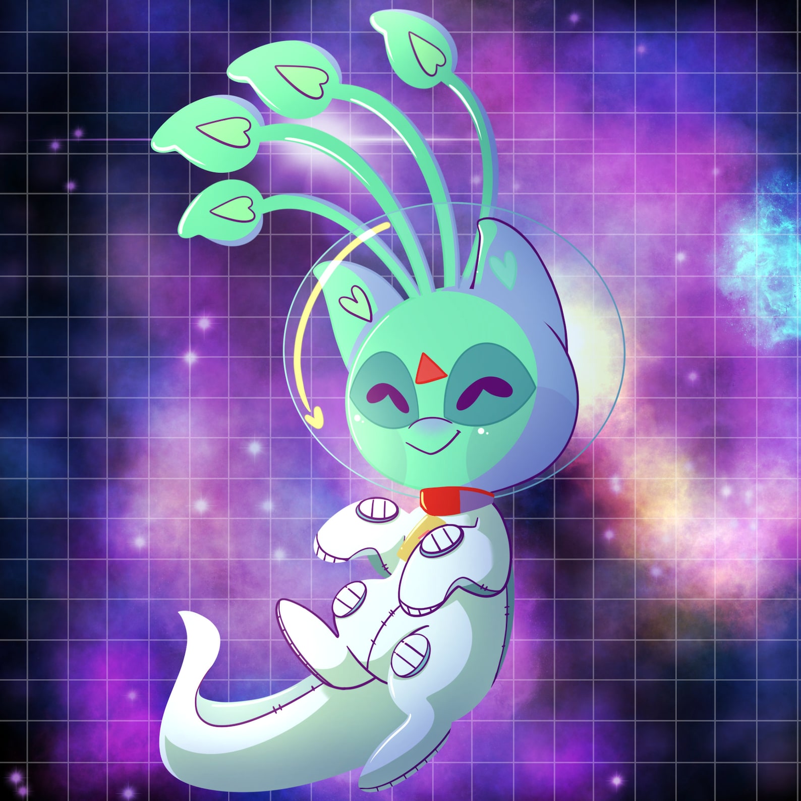 Neopets: Alien Aisha Sticker/magnet - Etsy