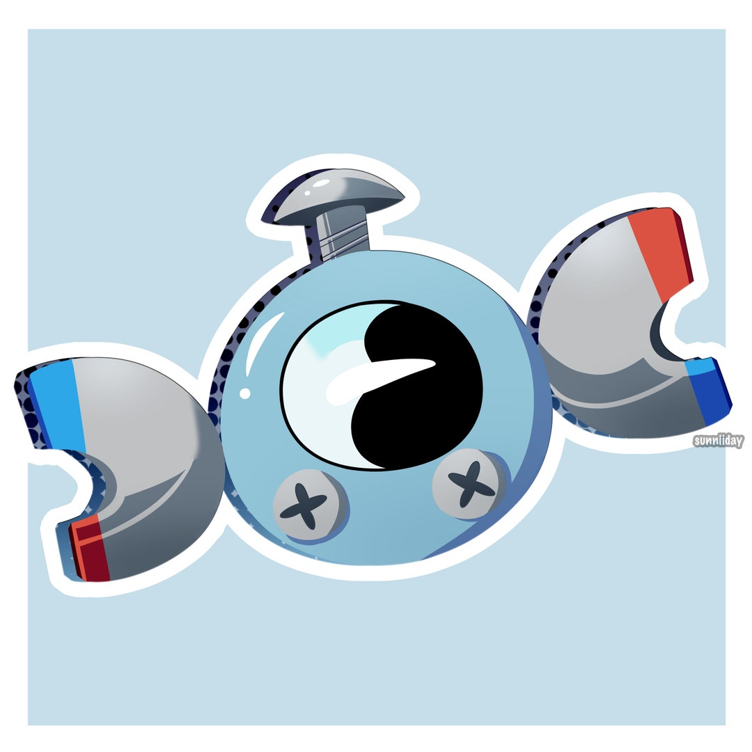 081 Magnemite: Sticker/magnet - Etsy
