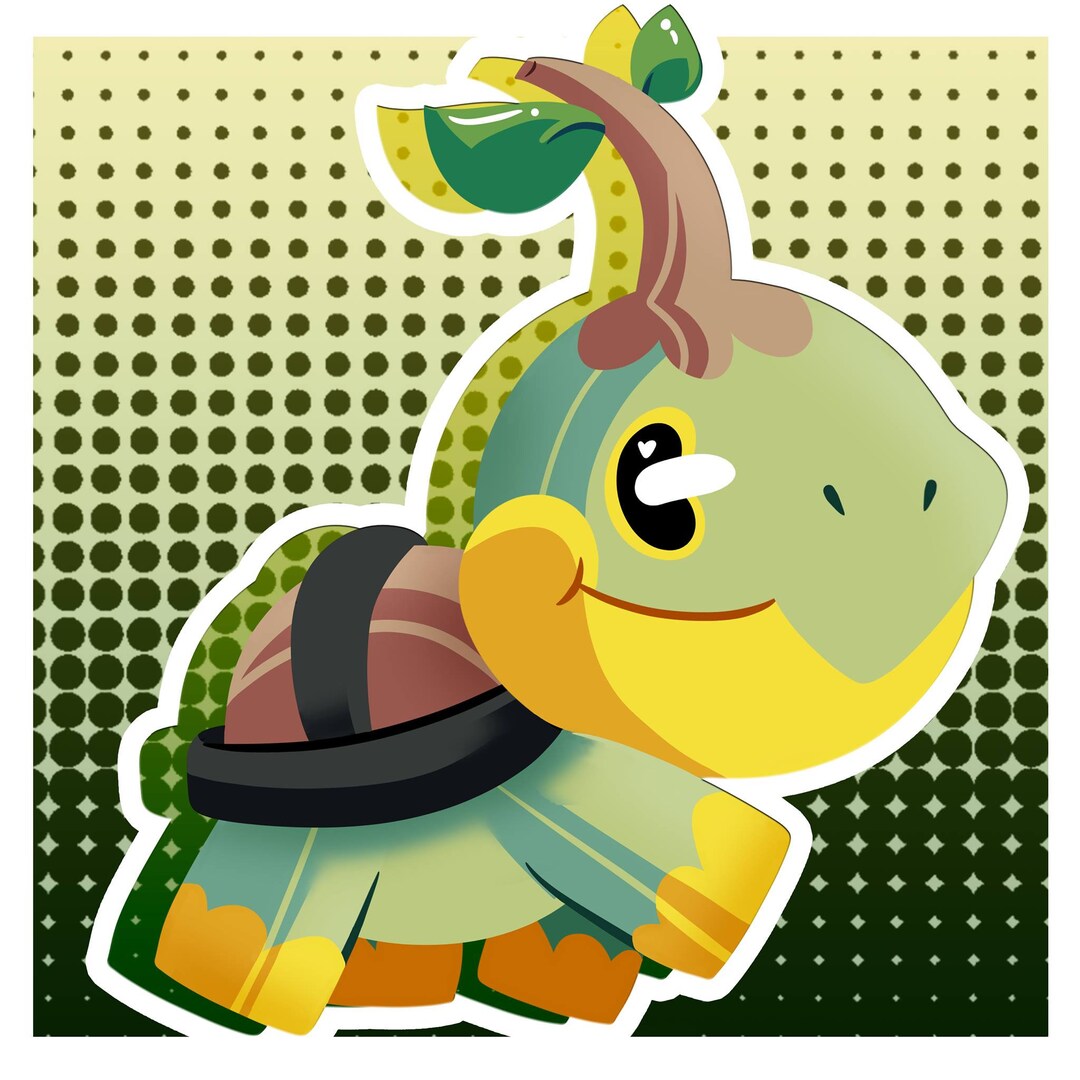 387 Turtwig: Sticker/magnet - Etsy