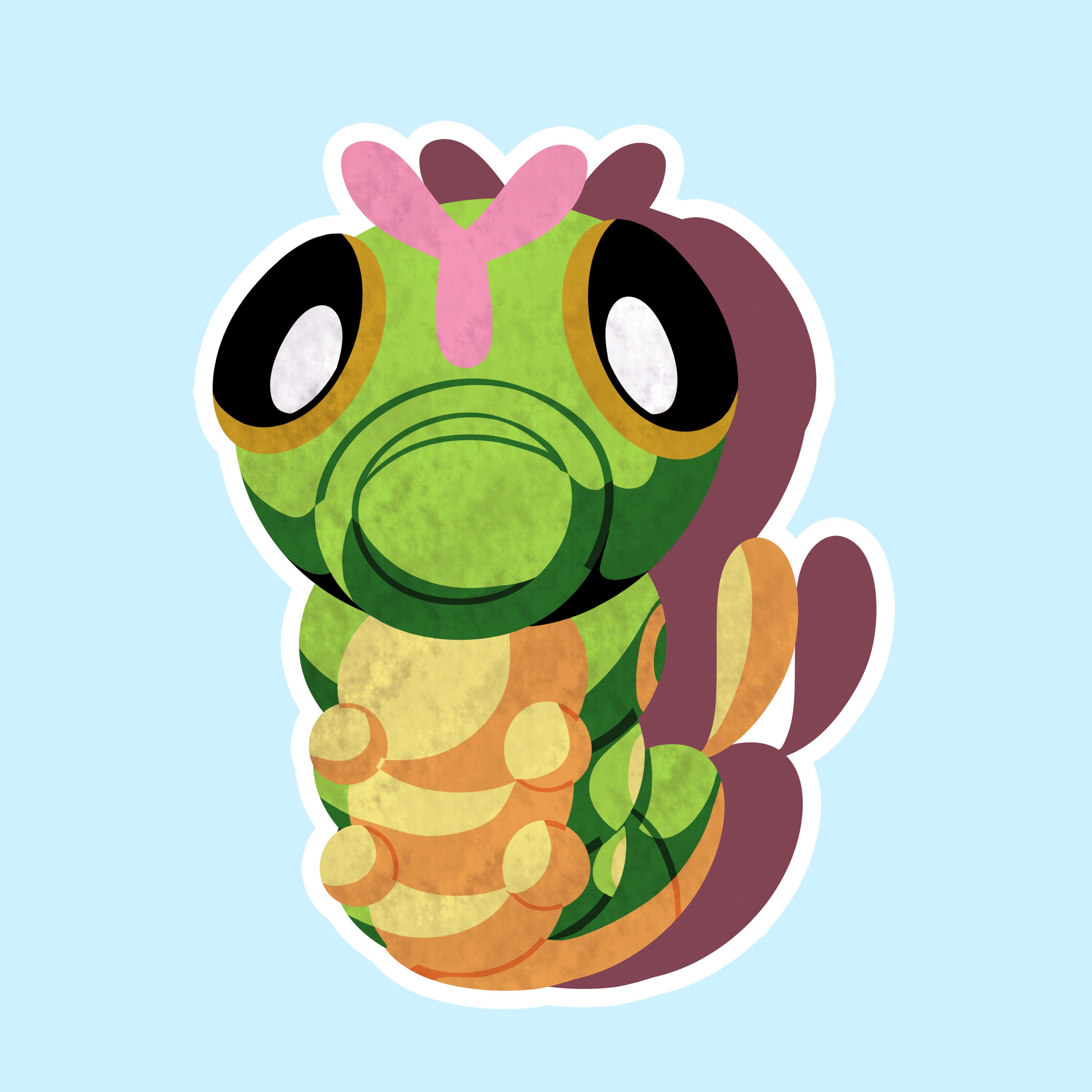 010-012 Caterpie/Metapod/Butterfree: stickermagnet | Etsy