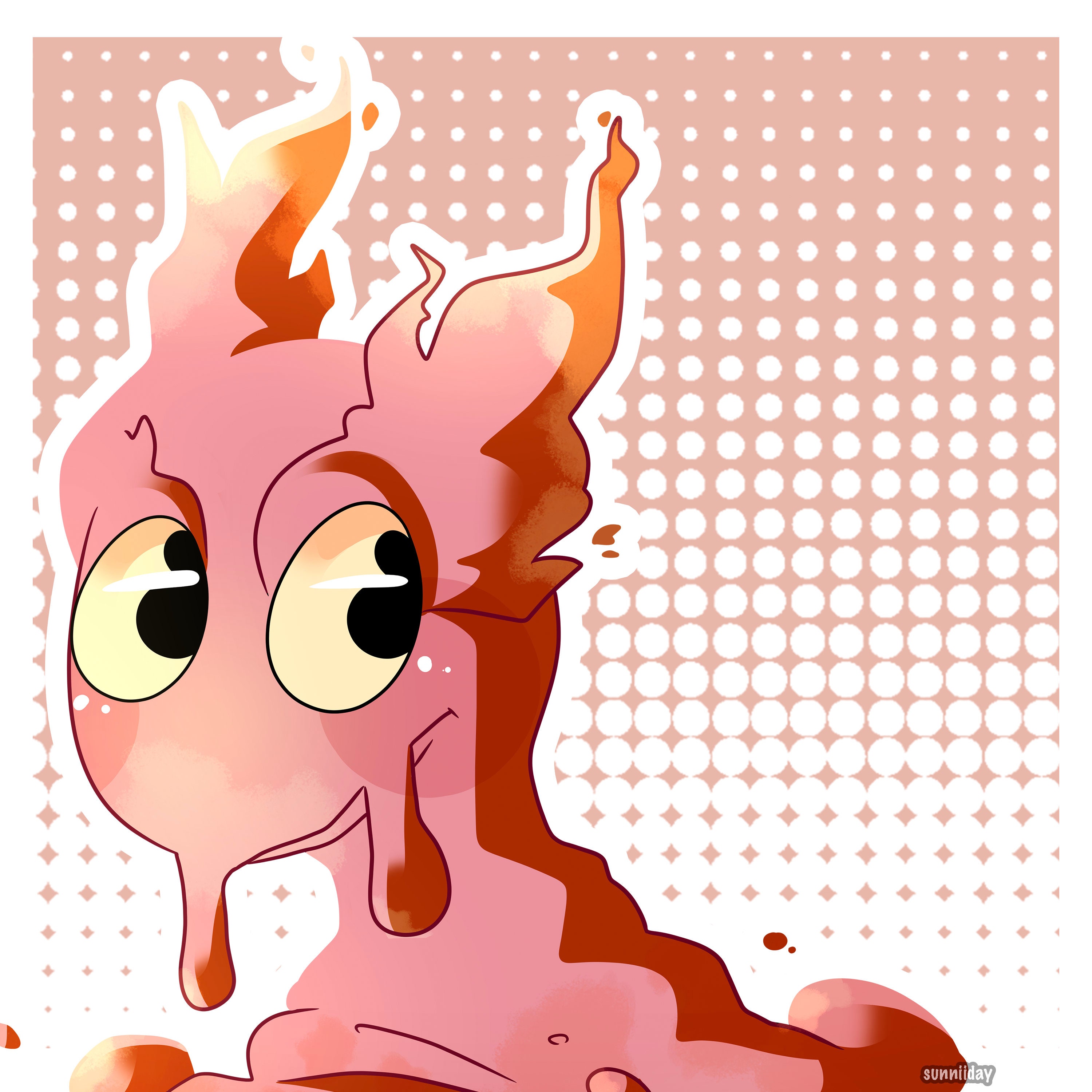 Role Playing Miniatures Toys Slugma Inspired Figurine 25mm Miniature ...