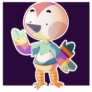 Animal Crossing Jacob: Sticker/magnet - Etsy