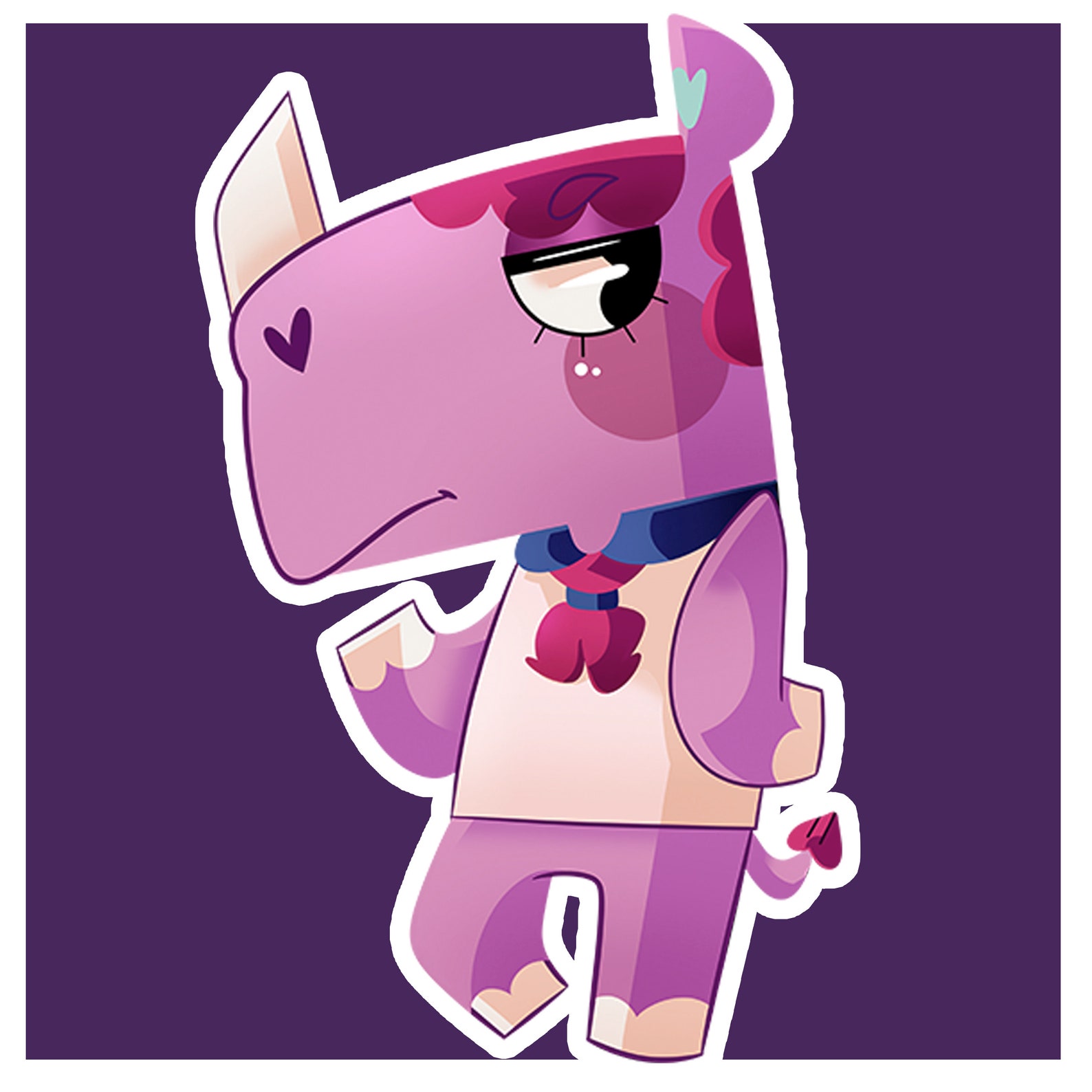 Animal Crossing Renee: Sticker/magnet - Etsy