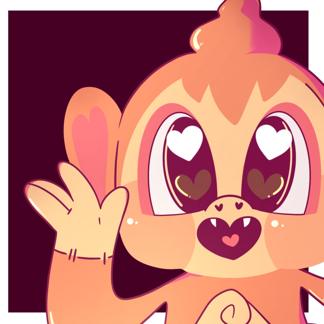 390 Chimchar: Sticker - Etsy