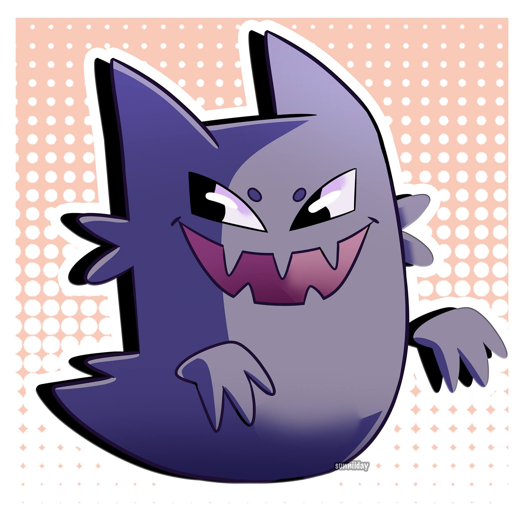 092-094 Gastly Haunter and Gengar: Sticker/magnet - Etsy