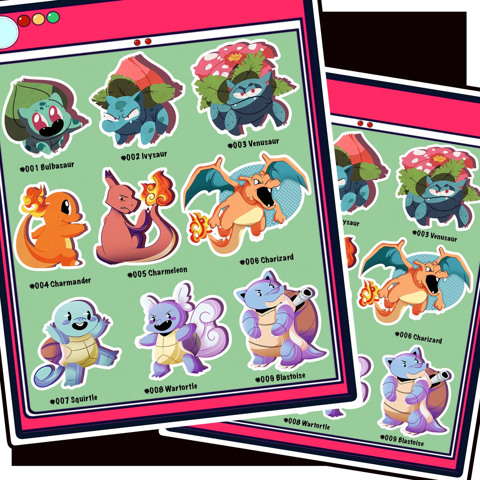Pokemon Sticker Sheet | Etsy