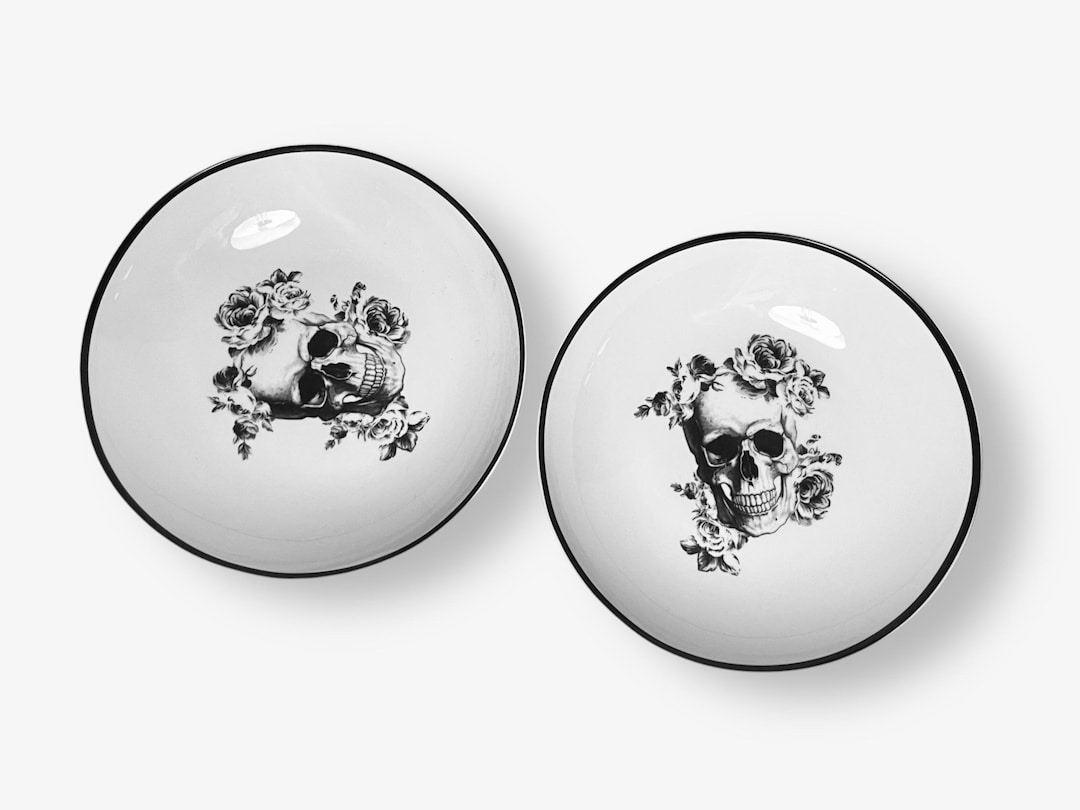 Vintage Set Wicked by CIROA Skull Plates Made in Australia - Etsy